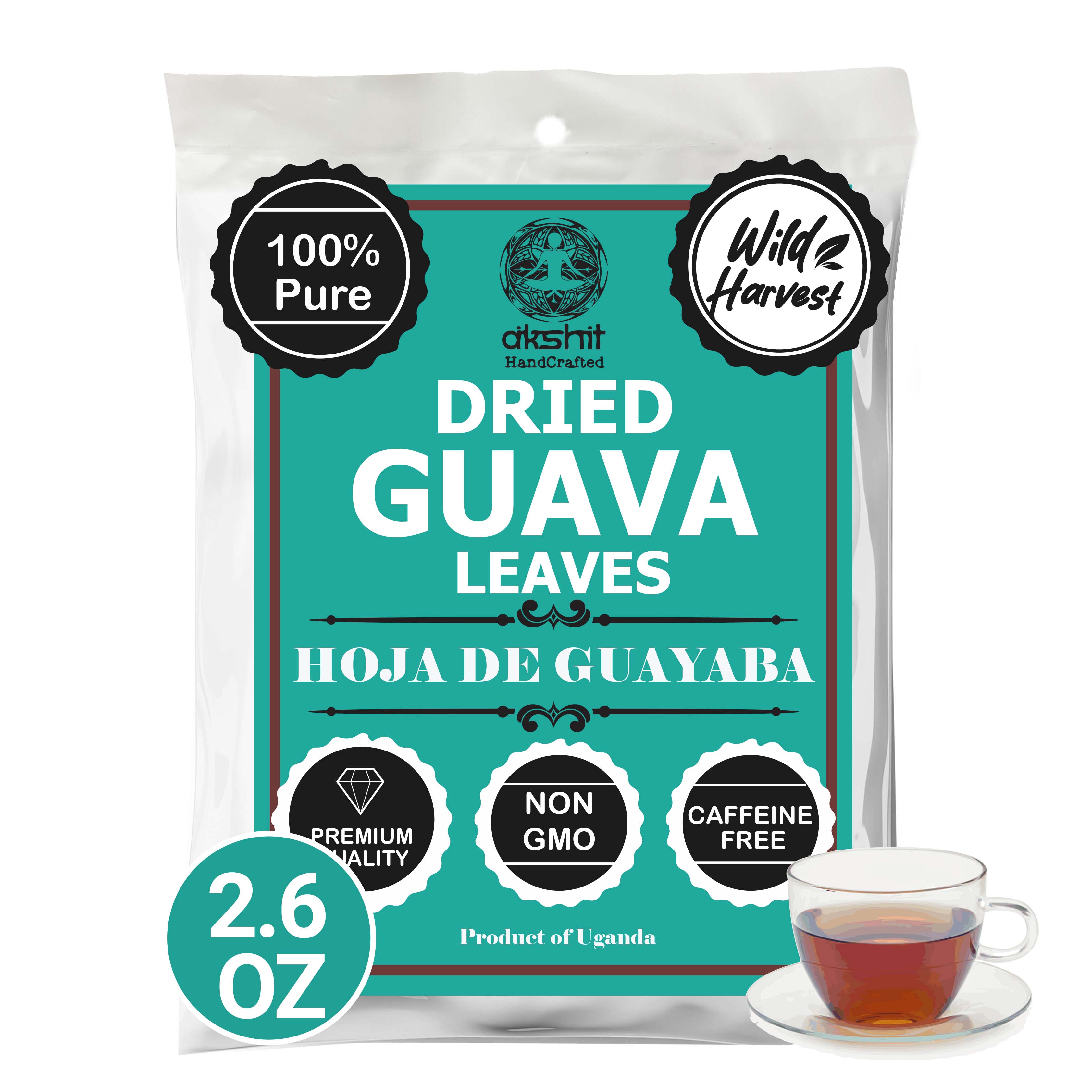 Akshit Dried Guava Leaves | Guava Tea | Hojas De Guayaba, 2.6
